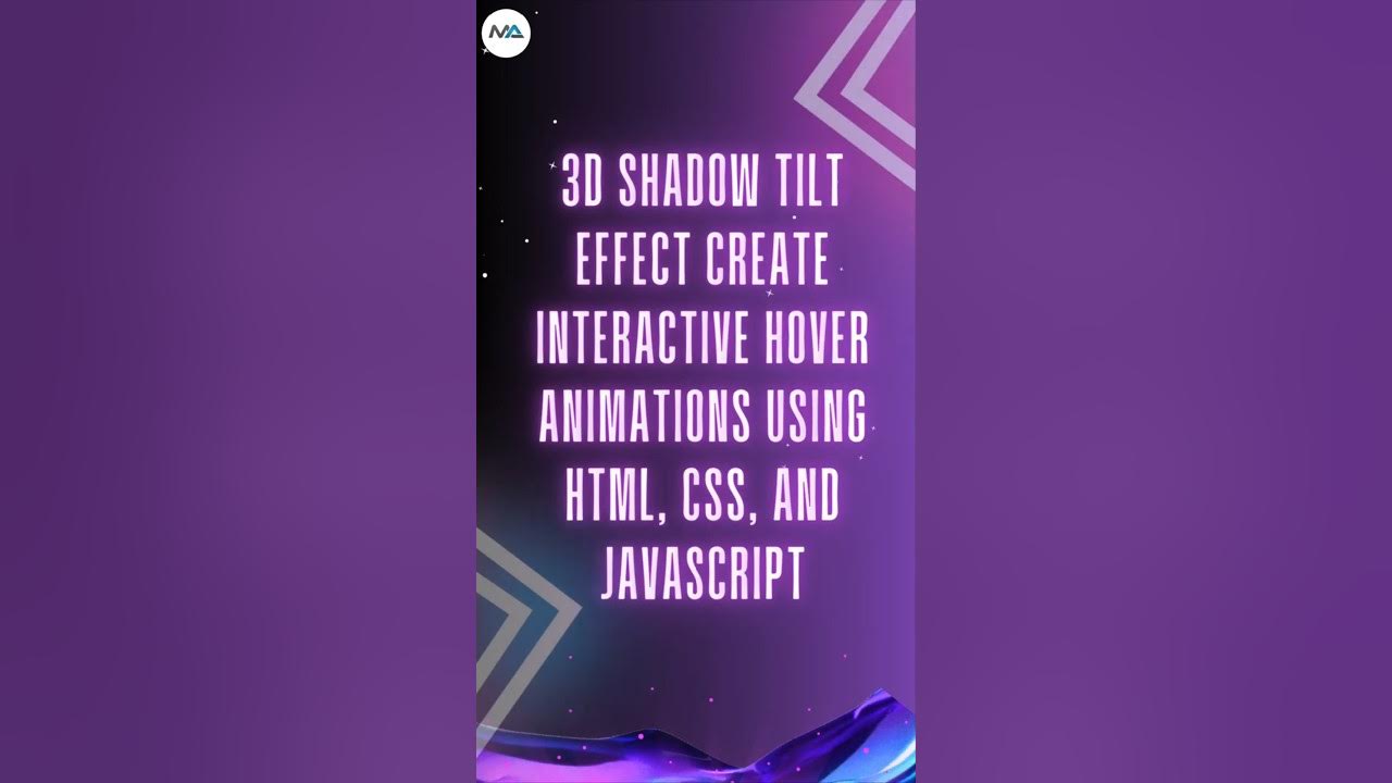 🎉 Create a Stunning 3D Shadow Tilt Effect in 60 Seconds! ⏱️ (HTML, CSS, JavaScript) #shorts ...