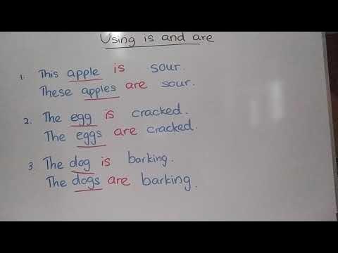 Using "is" and "are" - YouTube