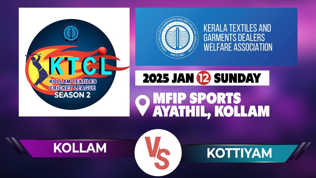 Kollam v/s kottiyam │Semi Final │ KTCL Cricket Tournament Season 2 ...