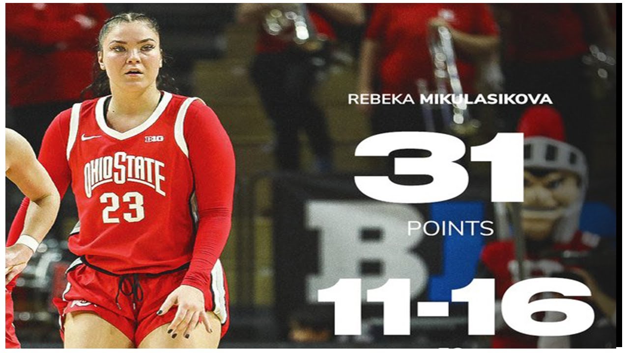 Rebeka Mikulášiková: 31 Points | 6 Rebounds | 2 Assists at Rutgers | 12 ...
