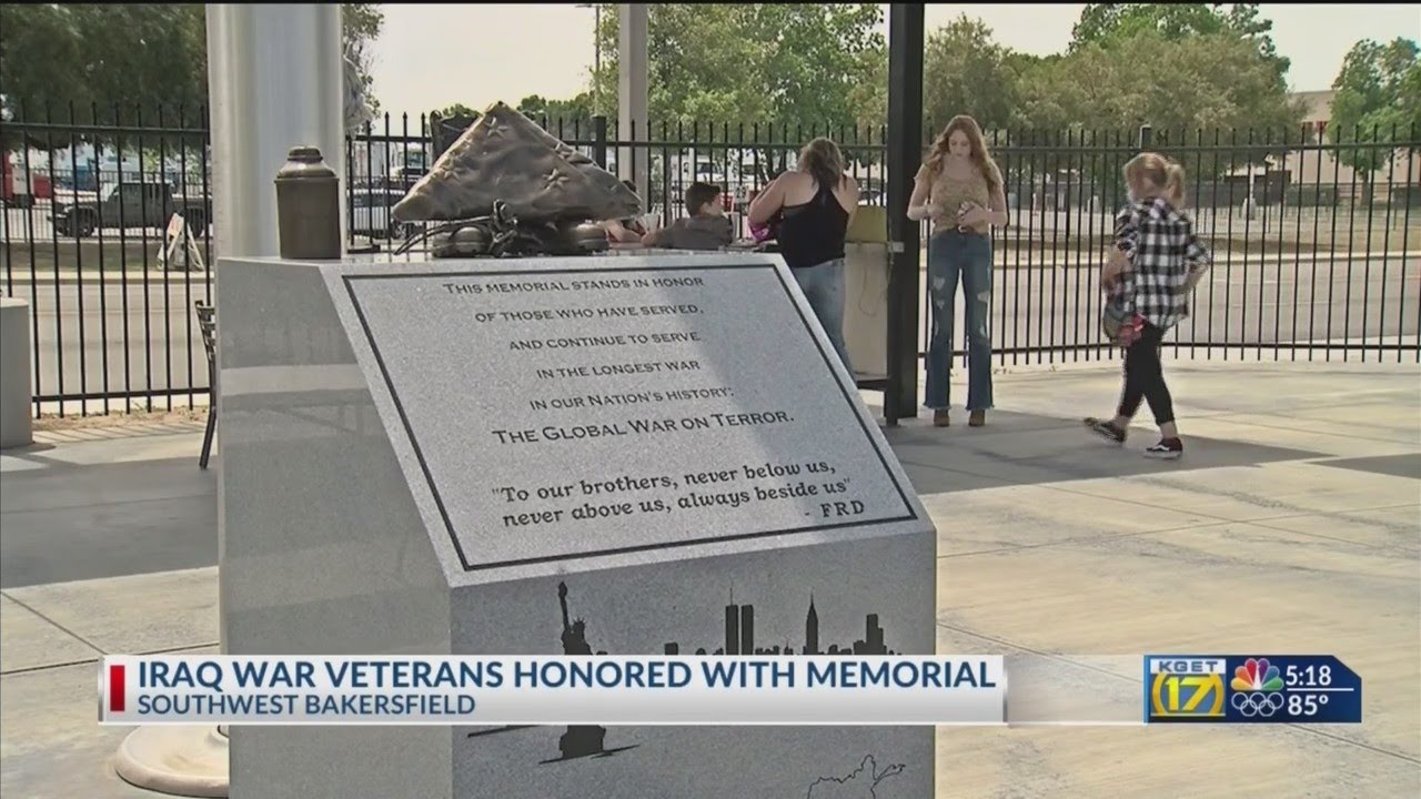 Iraq War veterans honored with memorial - YouTube