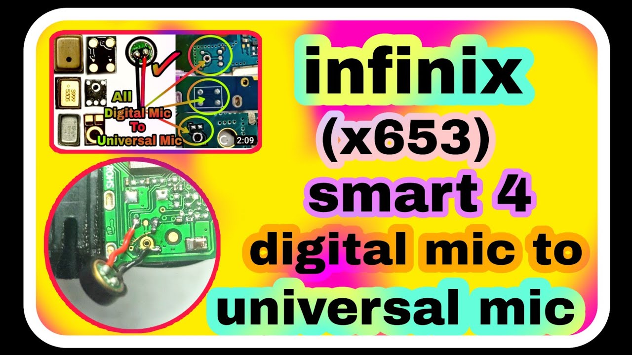 infinix (x653) smart 4 mic problem solution - YouTube