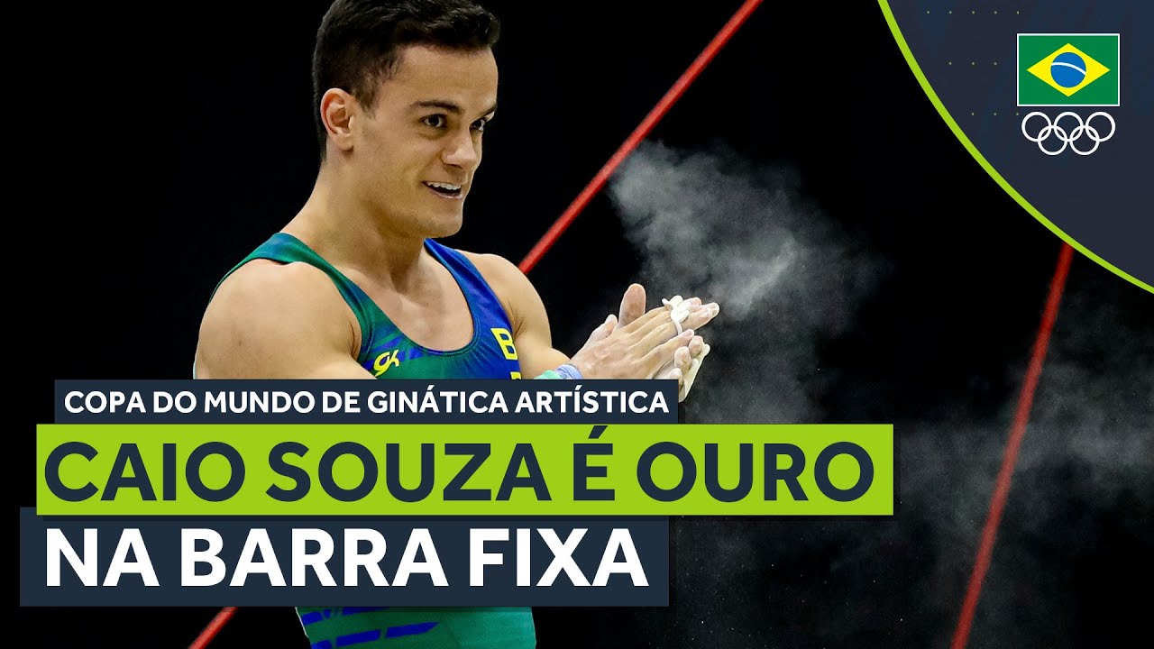 COPA DO MUNDO DE GINÁSTICA ARTÍSTICA OSIJEK 2023 - Caio Souza é ouro na barra fixa - YouTube