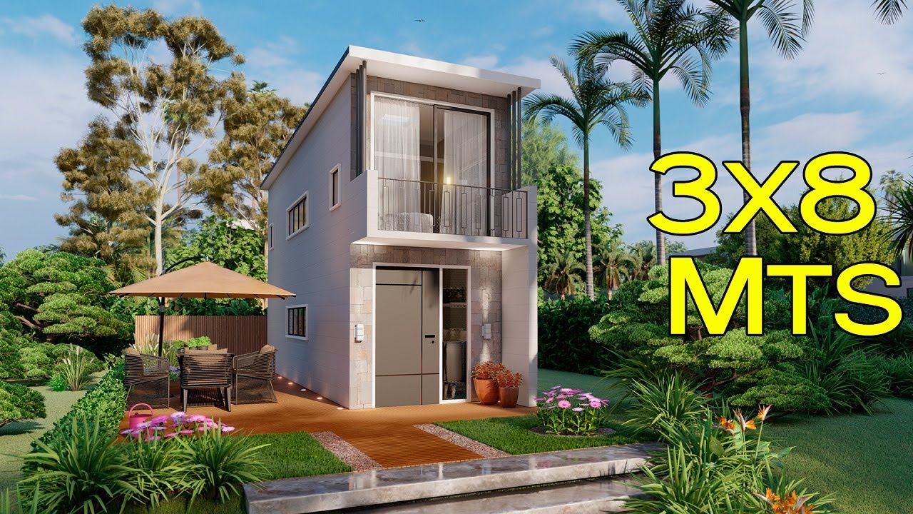 Casa De 3 Metros De Ancho Planos De Casas Peque as YouTube