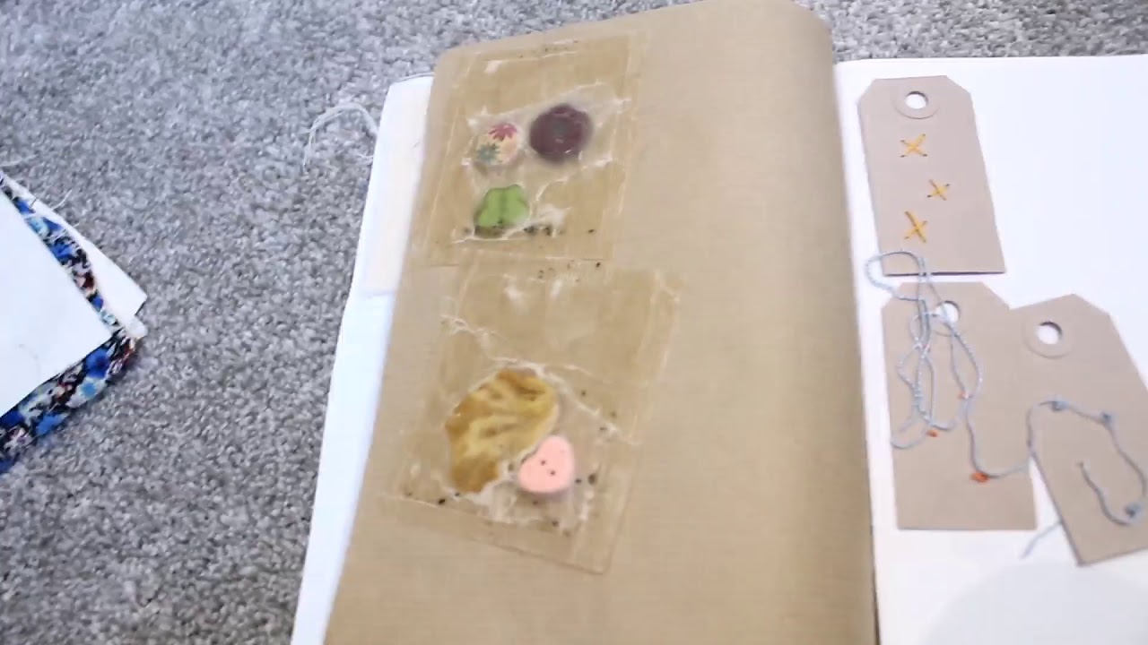 My gcse textiles coursework so far. - YouTube