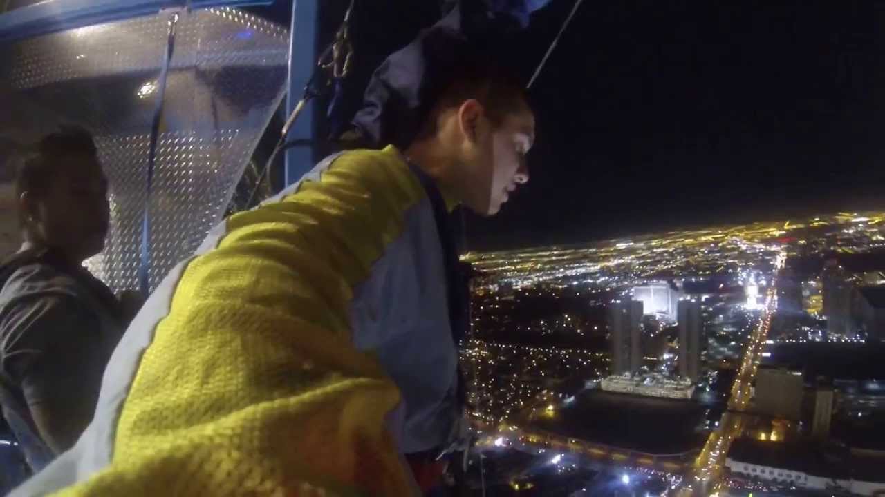 Sky Jump from Stratosphere Tower - Las Vegas - YouTube
