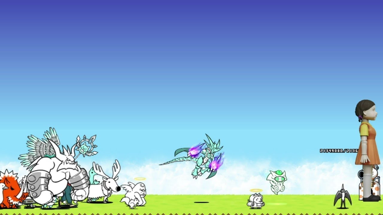 the battle cat squid game - YouTube