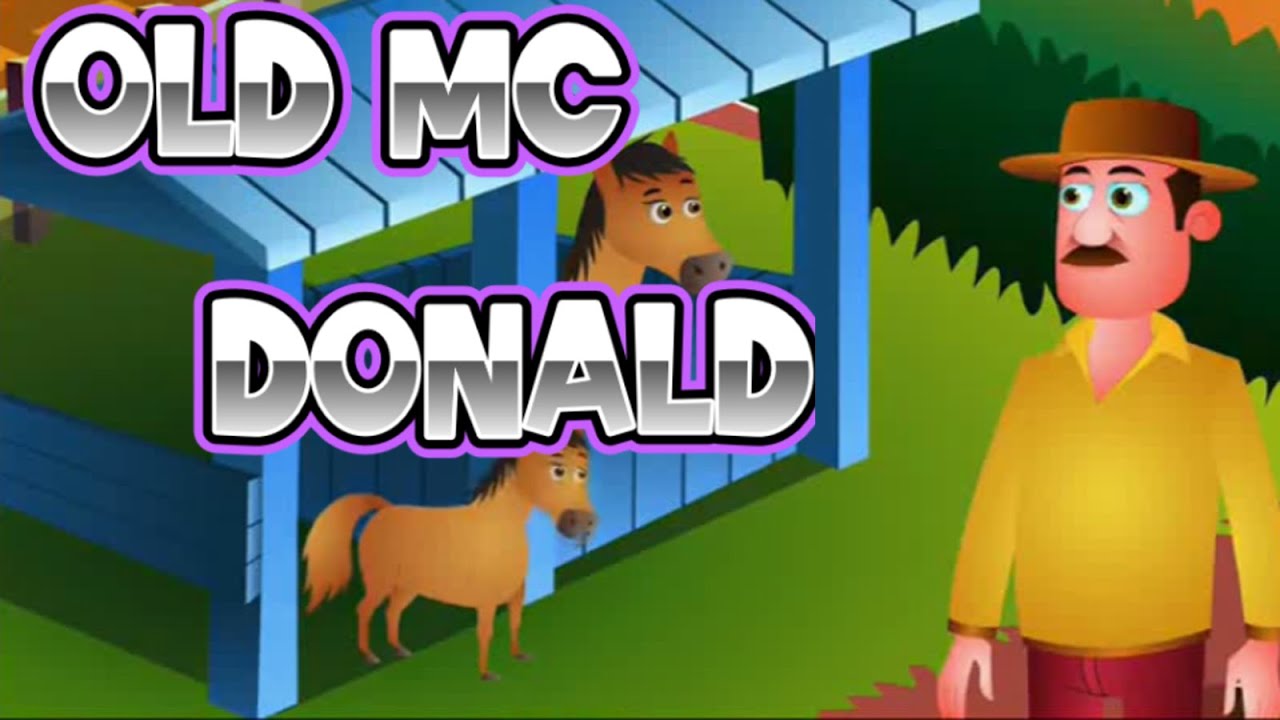 ENGLISH RHYMES- OLD MC DONALD/ FUNNY CARTOON FOR KIDS - YouTube