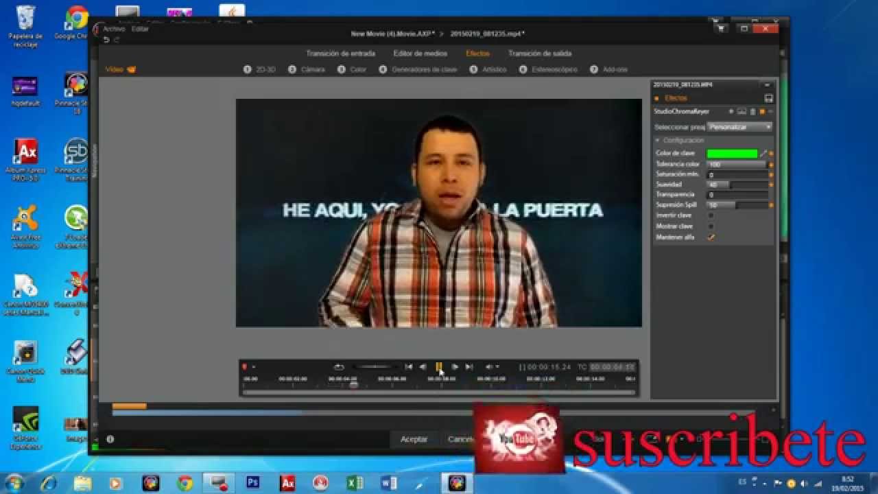Como Poner Efectos De Croma Con Pinnacle Studio 18 - YouTube