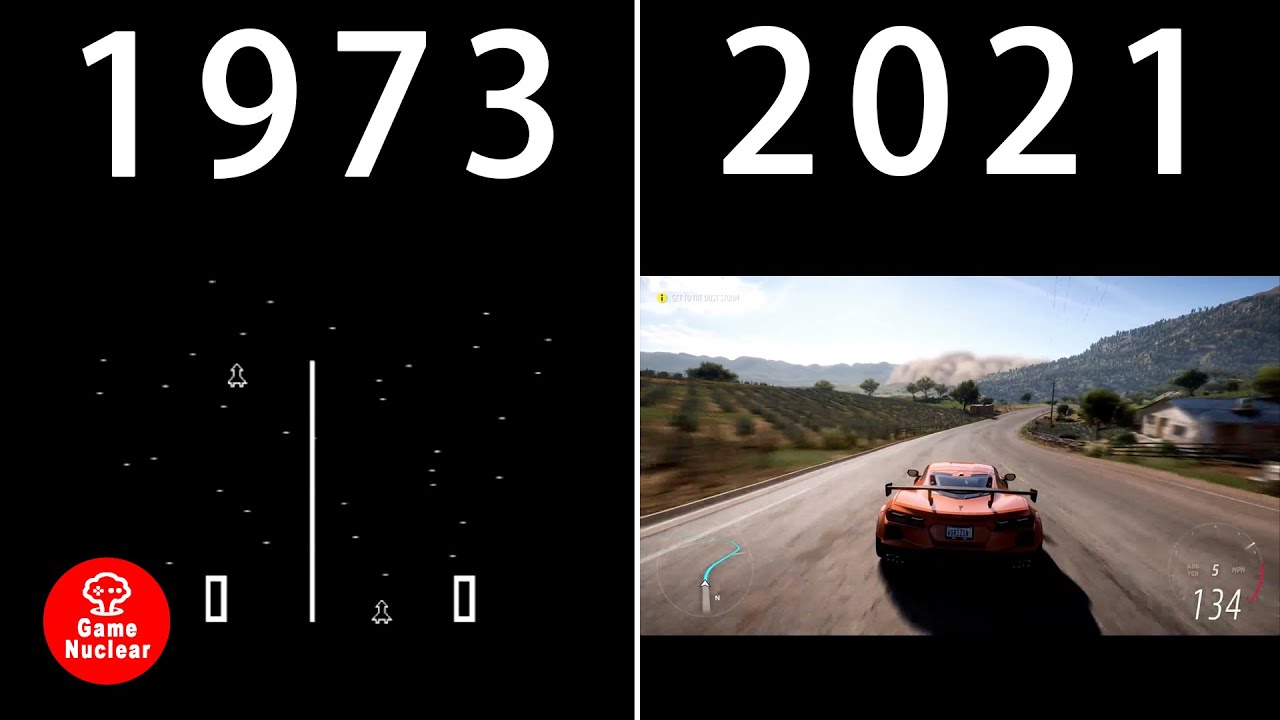 赛车类游戏进化史（Evolution of Racing Games）（1973-2021） - YouTube