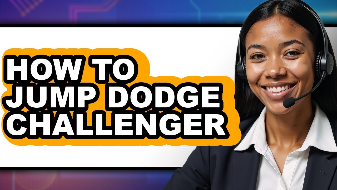 How To Jump Dodge Challenger (UPDATED) - YouTube