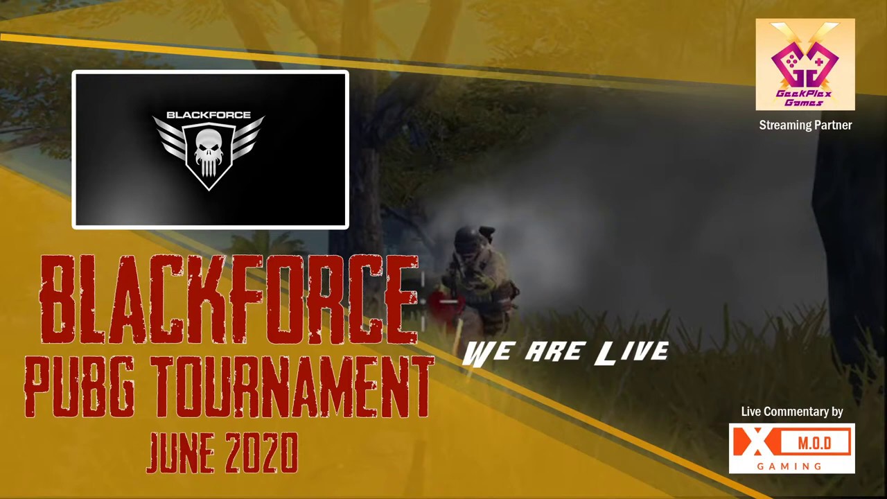 BlackForce PUBG Paid Tournament - 20th June 2020 - YouTube