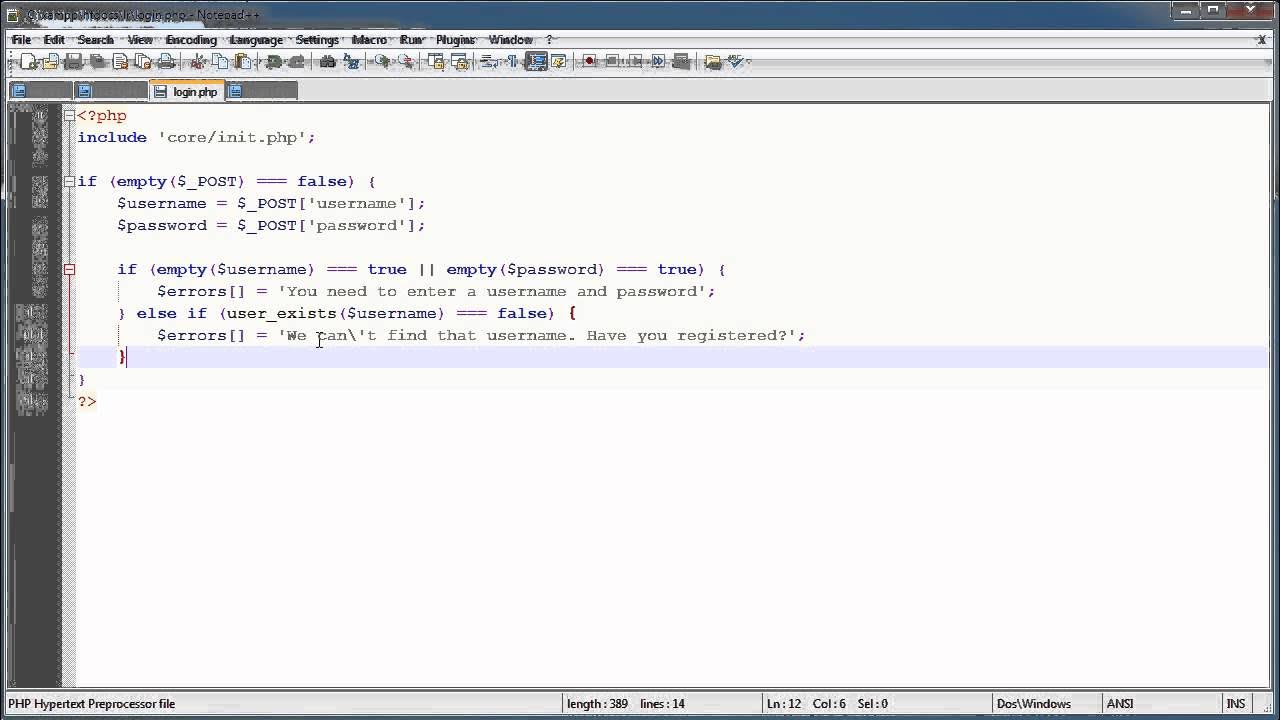 PHP Tutorials: Register & Login (Part 5): User Login (Part 2) - YouTube