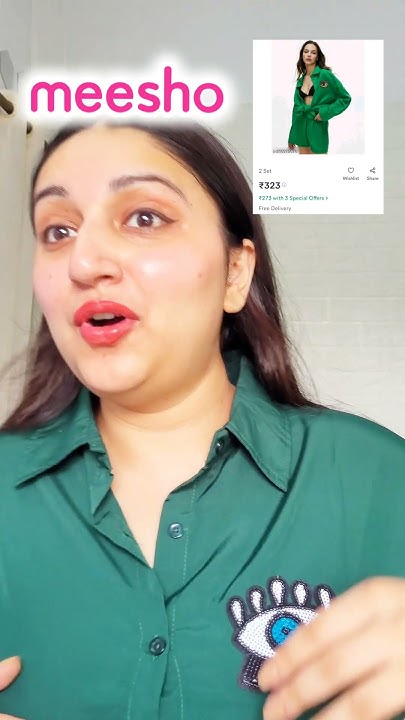 Rs.10000 ka Co-ord set Rs.323 mai ‼️😍 Meesho hai na ! #meesho #ythsorts ...
