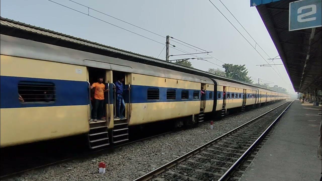 Local Train Skipping Station at over 100km/h speed with Massive Honking 😱 | @TheRailPilotER ...