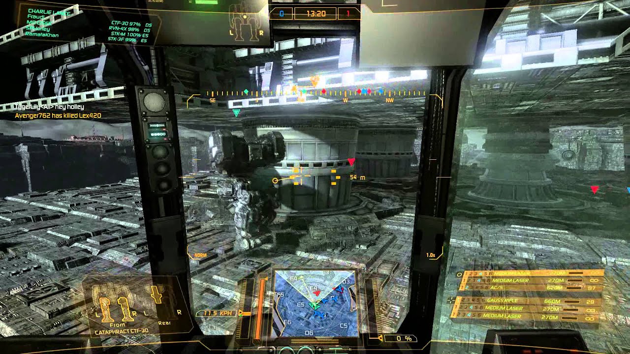 MechWarrior Online Cataphract 3d New setup - YouTube