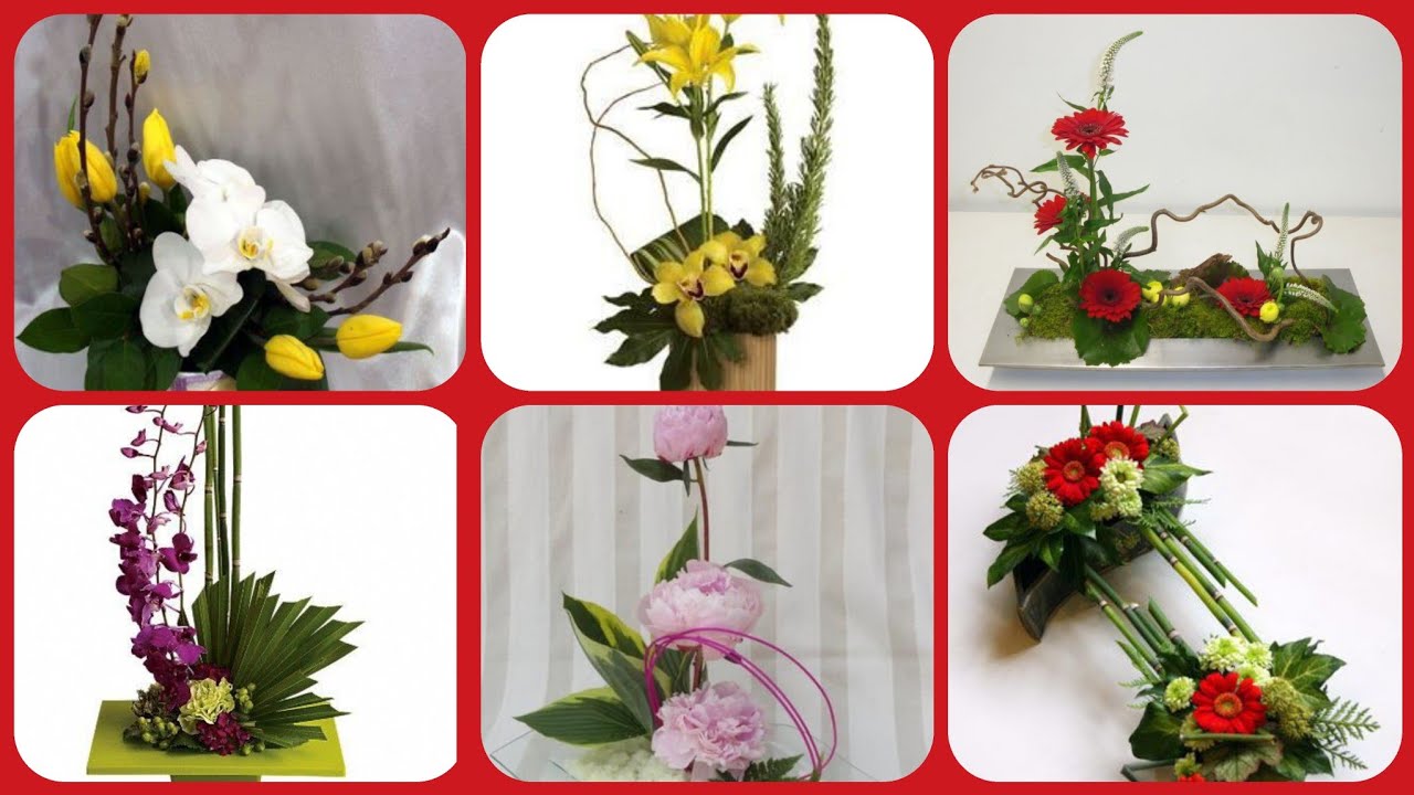 Latest stylish beautiful flower arrangement connection - YouTube