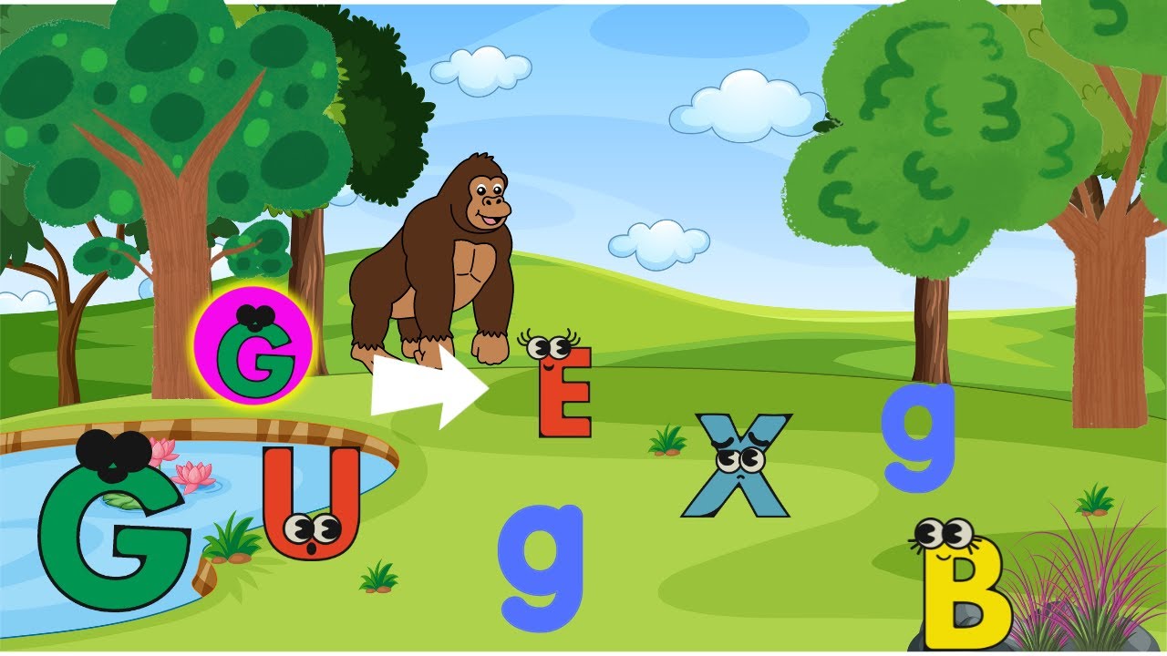 "Fun with Letter G"- early learning interactive game and story (2 parts ...