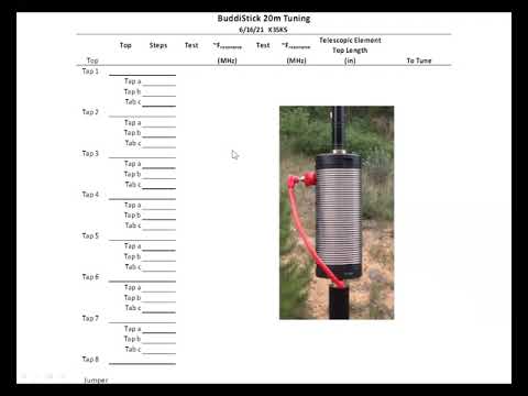 BuddiStick 20m SSB Tuning - YouTube