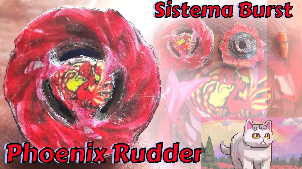 Como Hacer a Phoenix Rudder de cartón 🔥🐣/beyblade X Monty Craft - YouTube