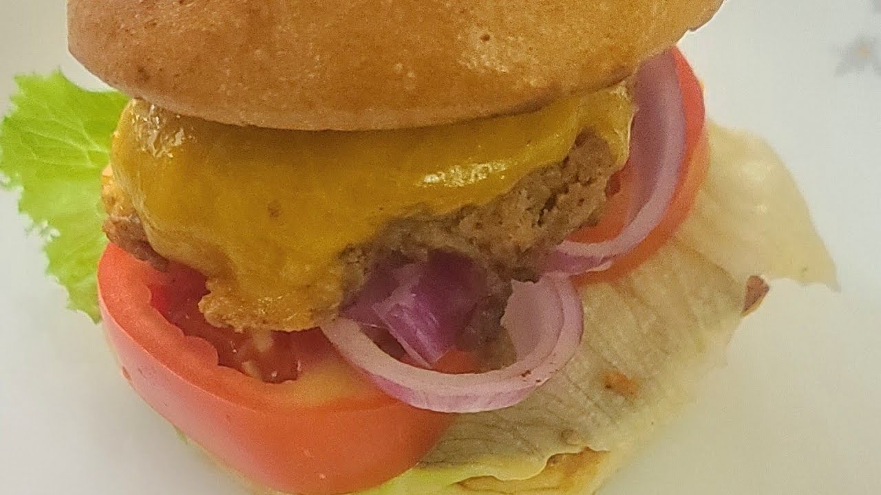 How to make a perfect burger at home/burger recipe/ultimate juicy ...