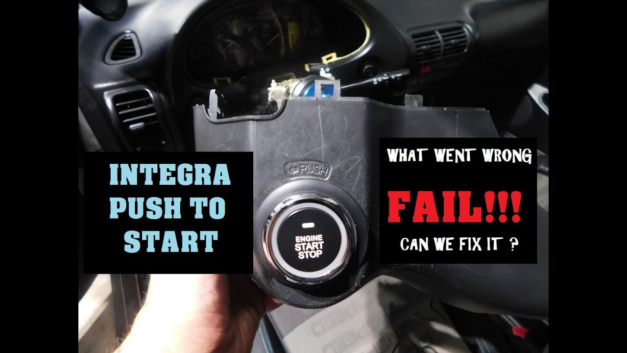 Push to start problems on the integra (Part 1) - YouTube