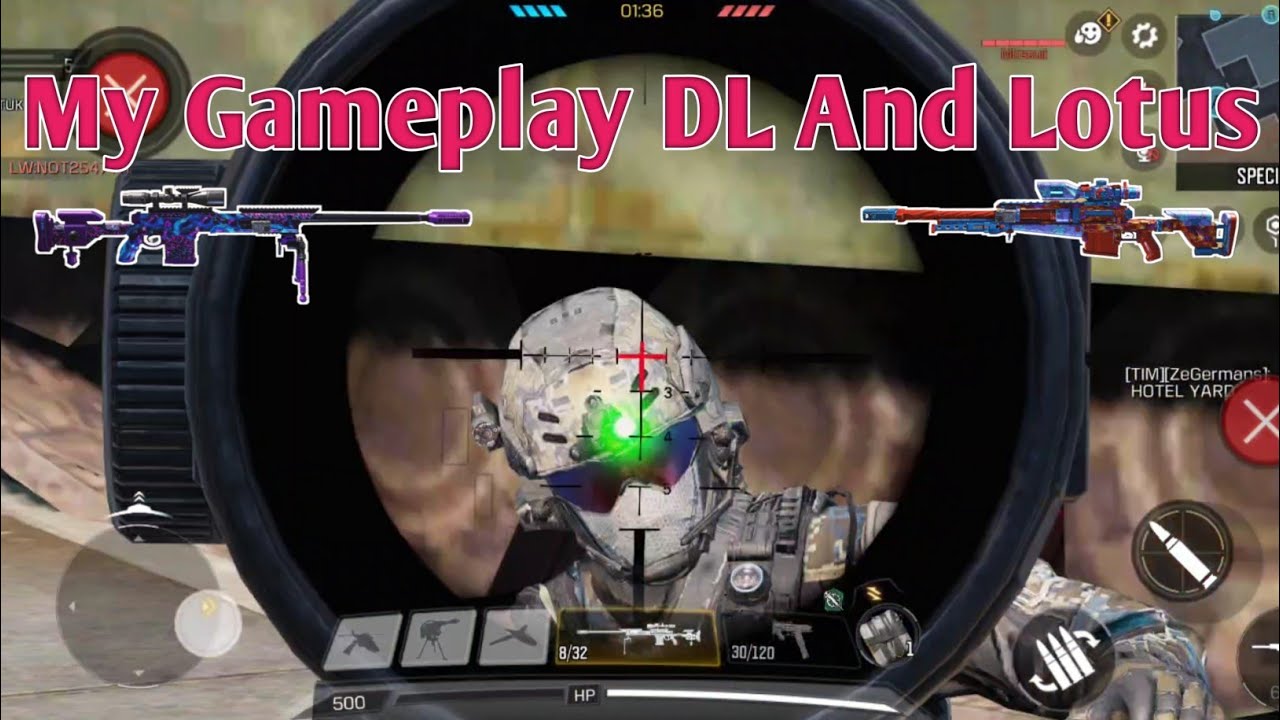 My Gameplay Sniper DL and Lotus - Mrs Mytha - YouTube