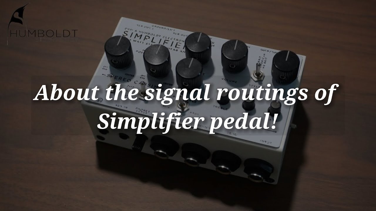 심플리파이어 페달 시그널 라우팅 파헤쳐보기! About the signal routings of simplifier pedal ...