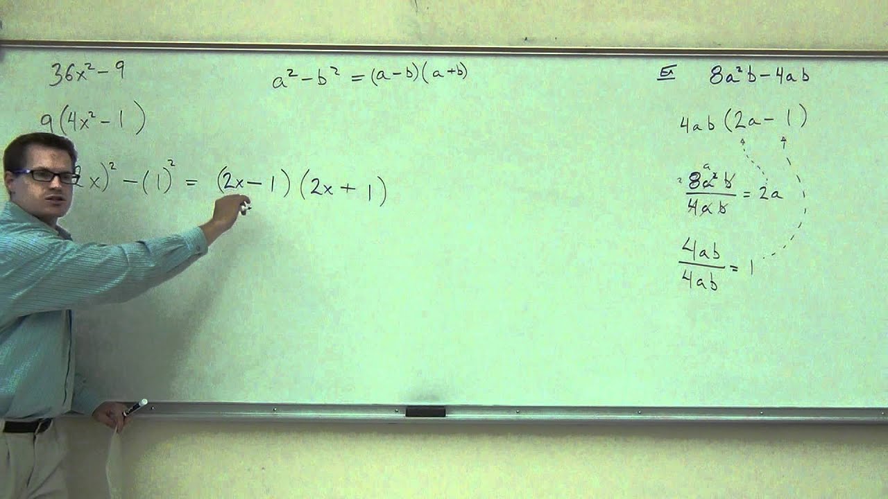 Intermediate Algebra Lecture C.1 Part 4 - YouTube