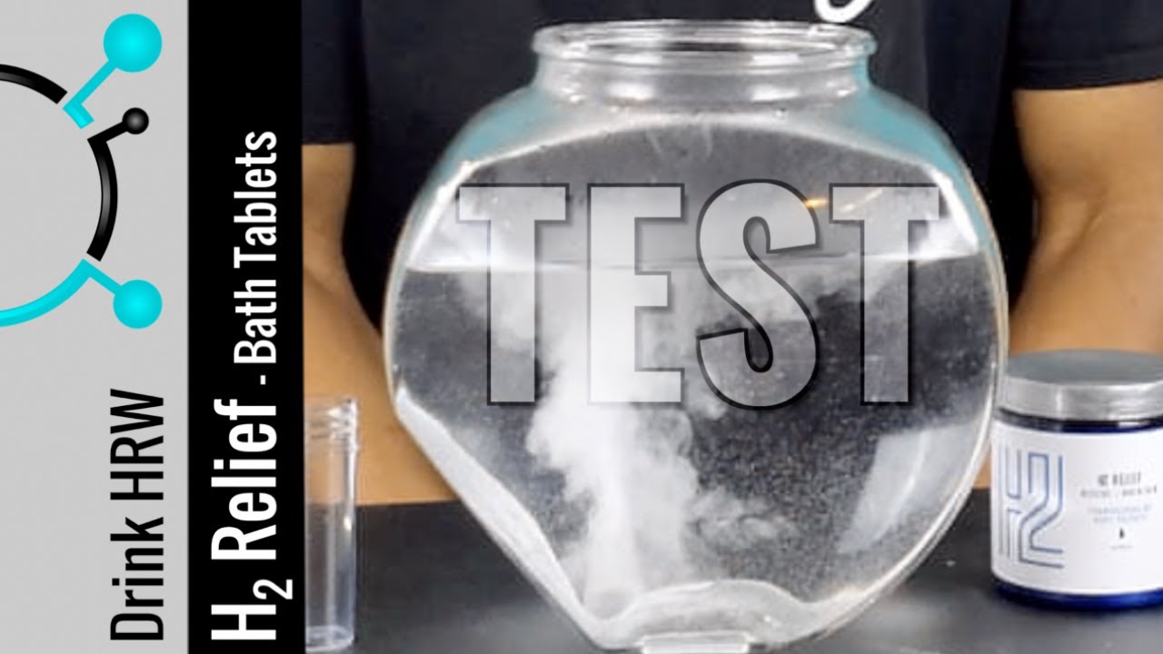 TEST: Drink HRW H2 Relief - hydrogen bath tablets || H2Hubb - YouTube