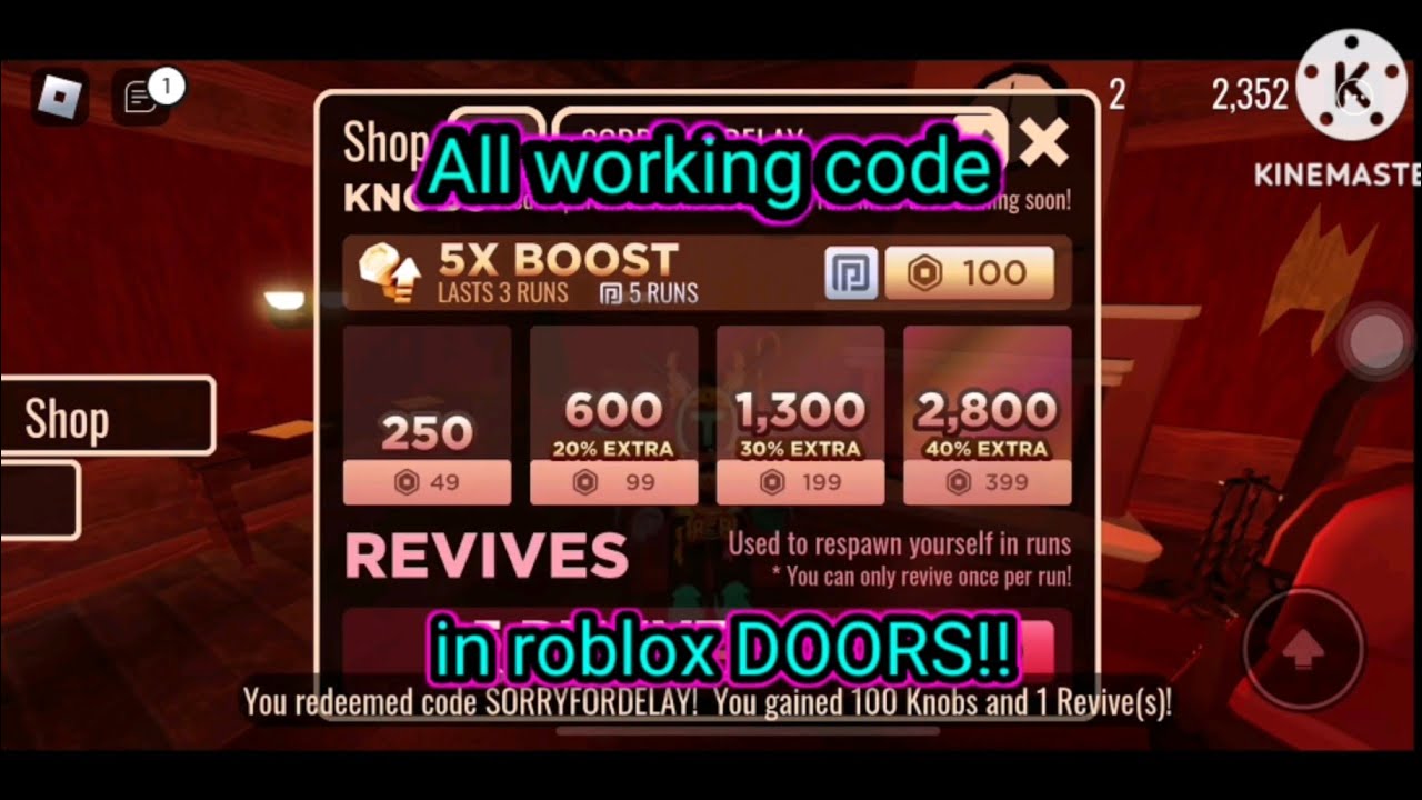 ALL working codes in RBLOX in DOOES!! - YouTube