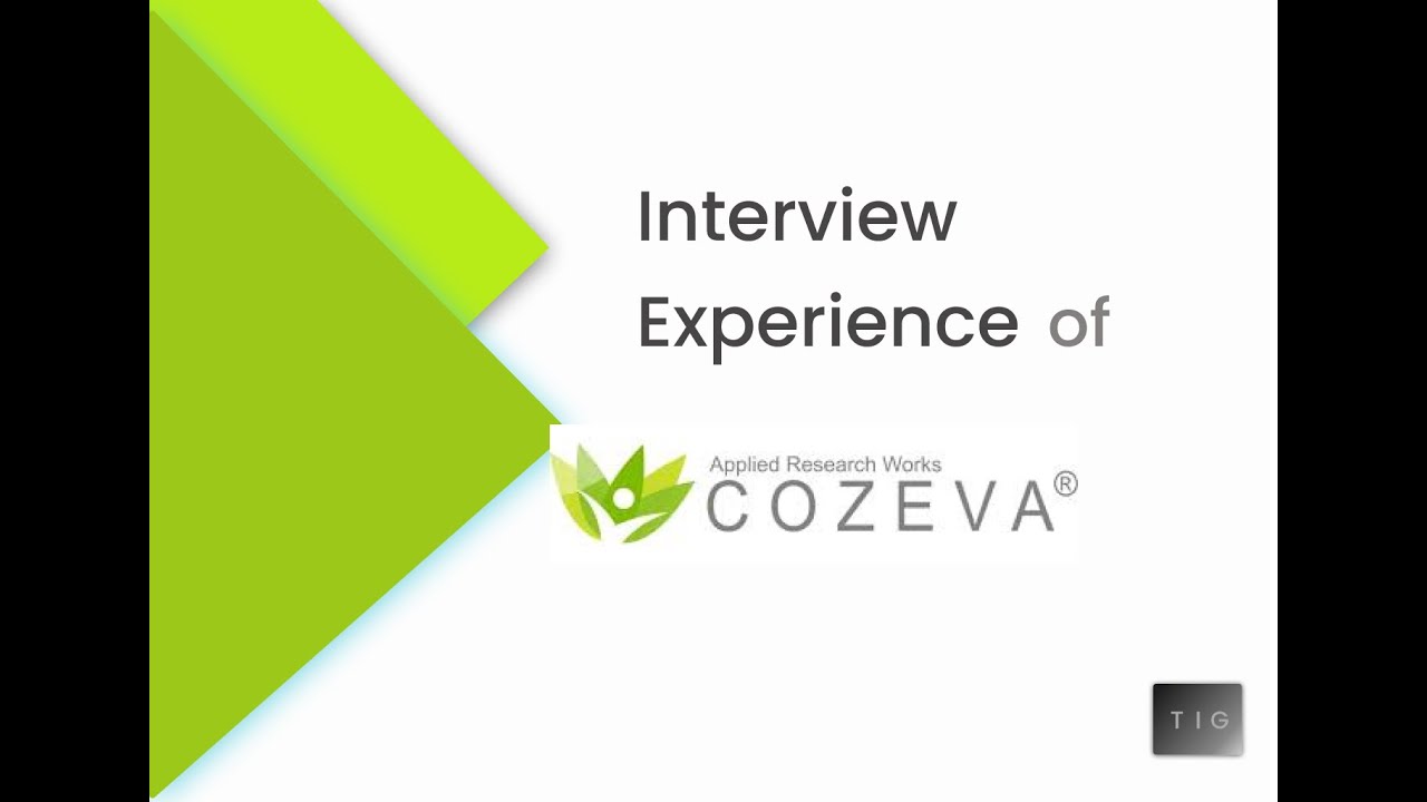 Applied Research Works-COZEVA Interview Experience - YouTube