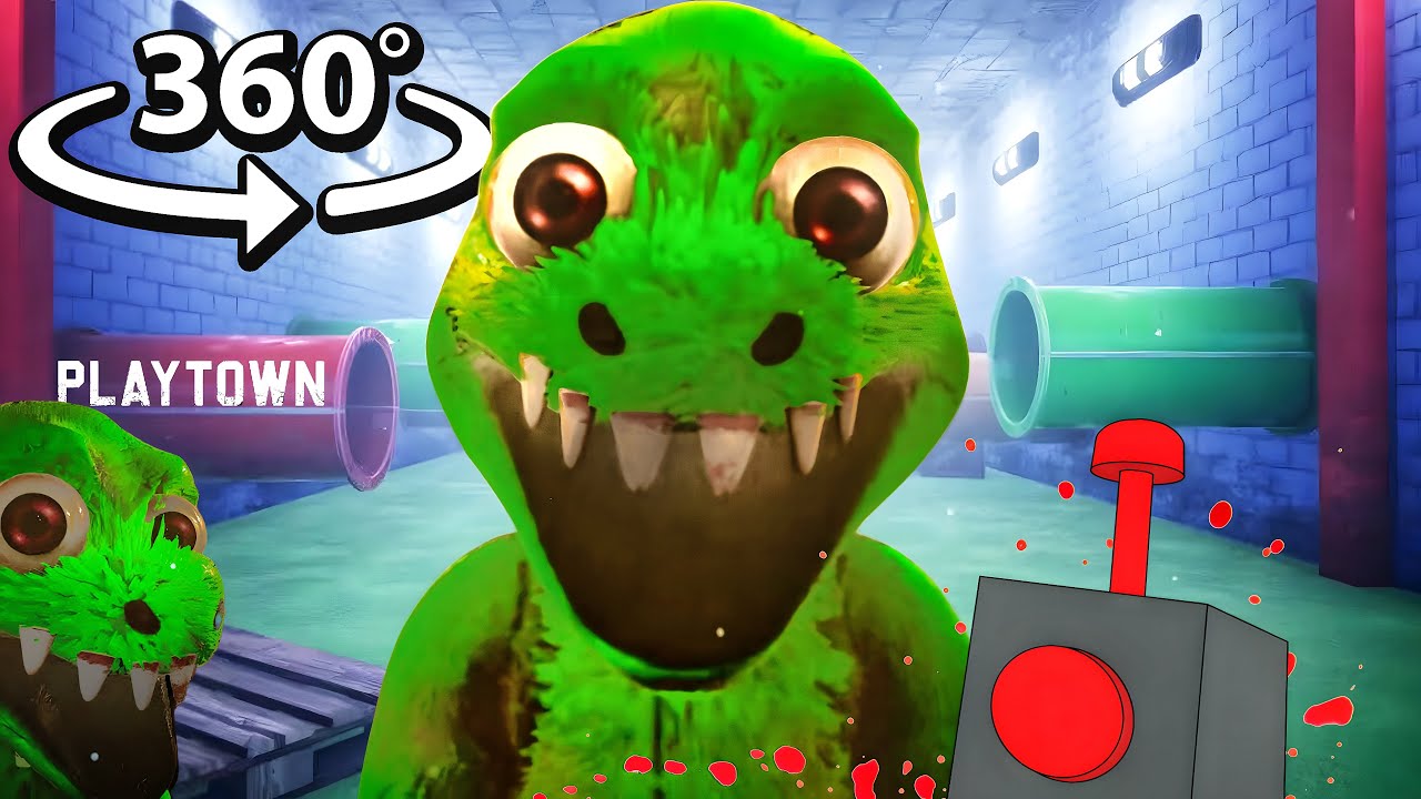 360° All Playtown JUMPSCARES in VR Banban Mascot Horror Clone - YouTube