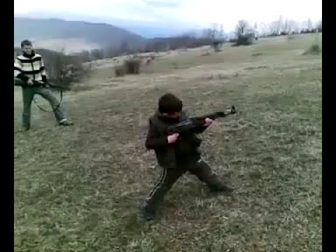 Albanian kid shot with Ak47 - YouTube
