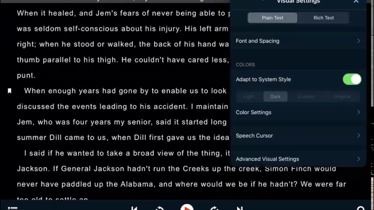 Voice Dream Reader 4 Extra Text Lines - YouTube