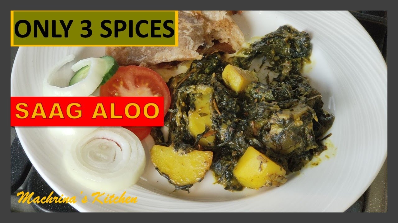 How To Make Saag Aloo Palak Spinach Curry Recipe | aloo palak ki sabzi ...