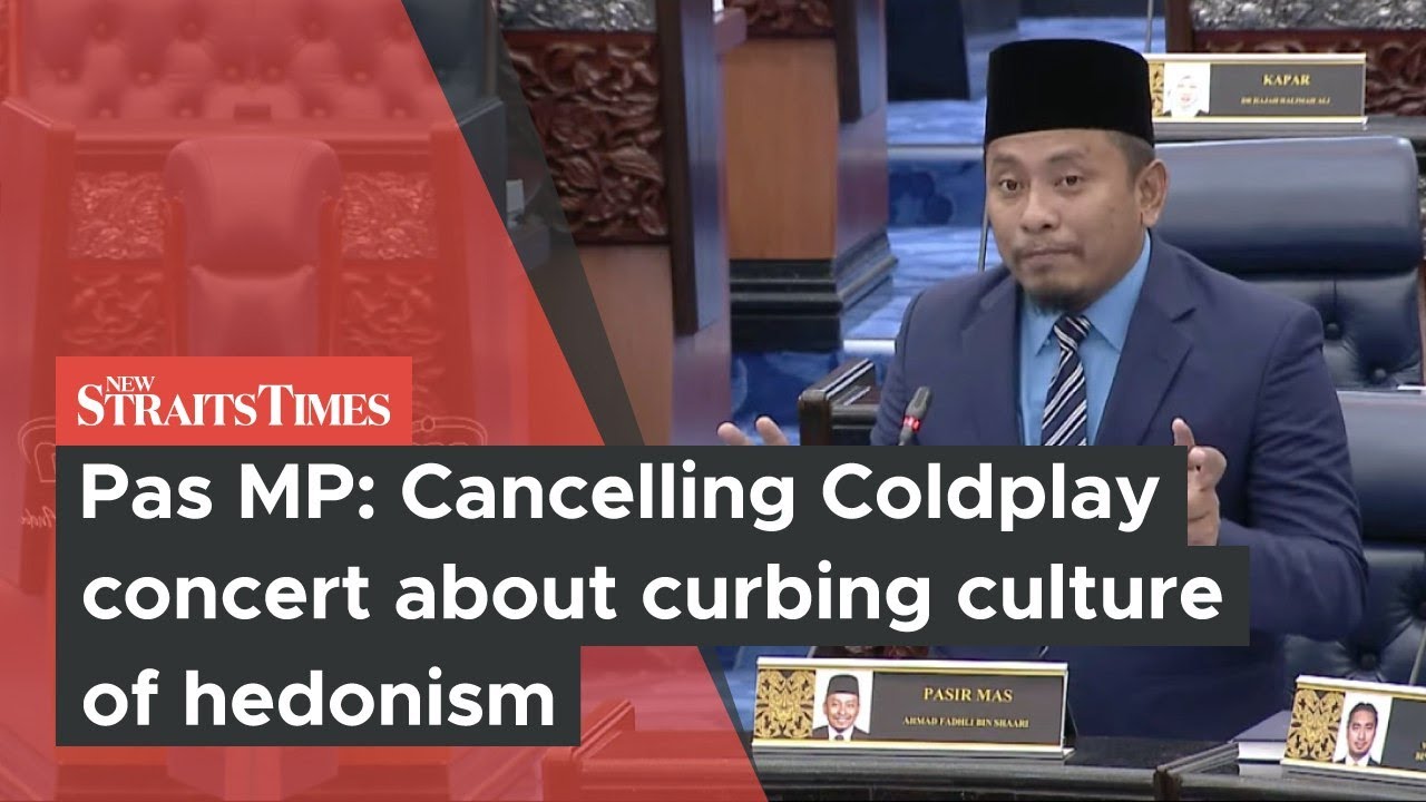 Pas MP: Cancelling Coldplay concert about curbing culture of hedonism ...