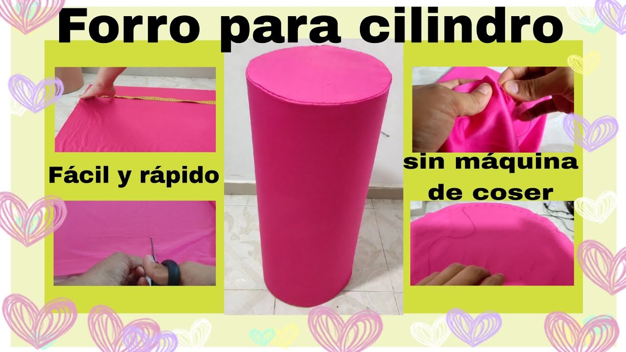 Cómo hacer forro para cilindro 🪡 sin máquina de coser #forros # ...
