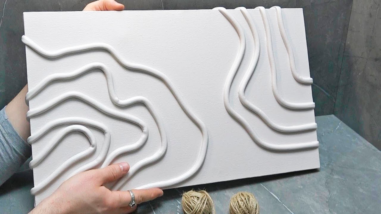 The easiest 3D art panel with your own hands! Save a lot of money ...