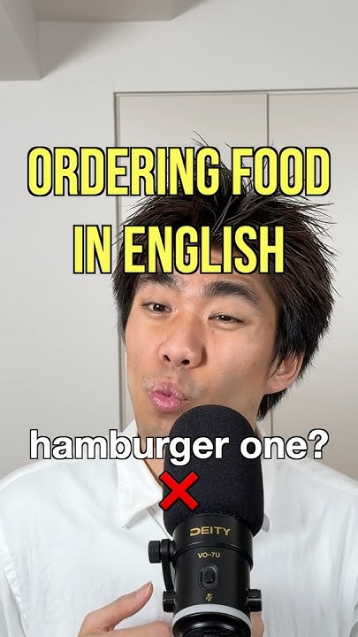 Ordering a hamburger in English - YouTube
