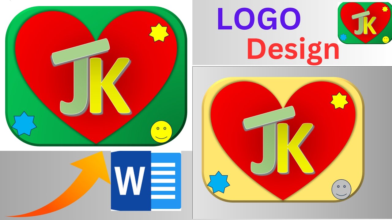 Professional logo design in Microsoft word | Design logo like a Pro ...