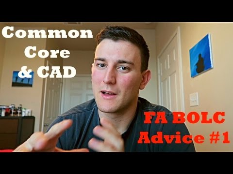 Common Core & CAD: FA BOLC Advice #1 - YouTube