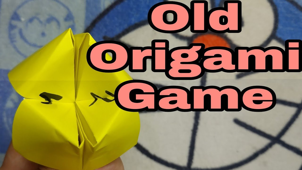 OLD ORIGAMI GAME - Cara membuat permainan jadul dari kertas origami ...