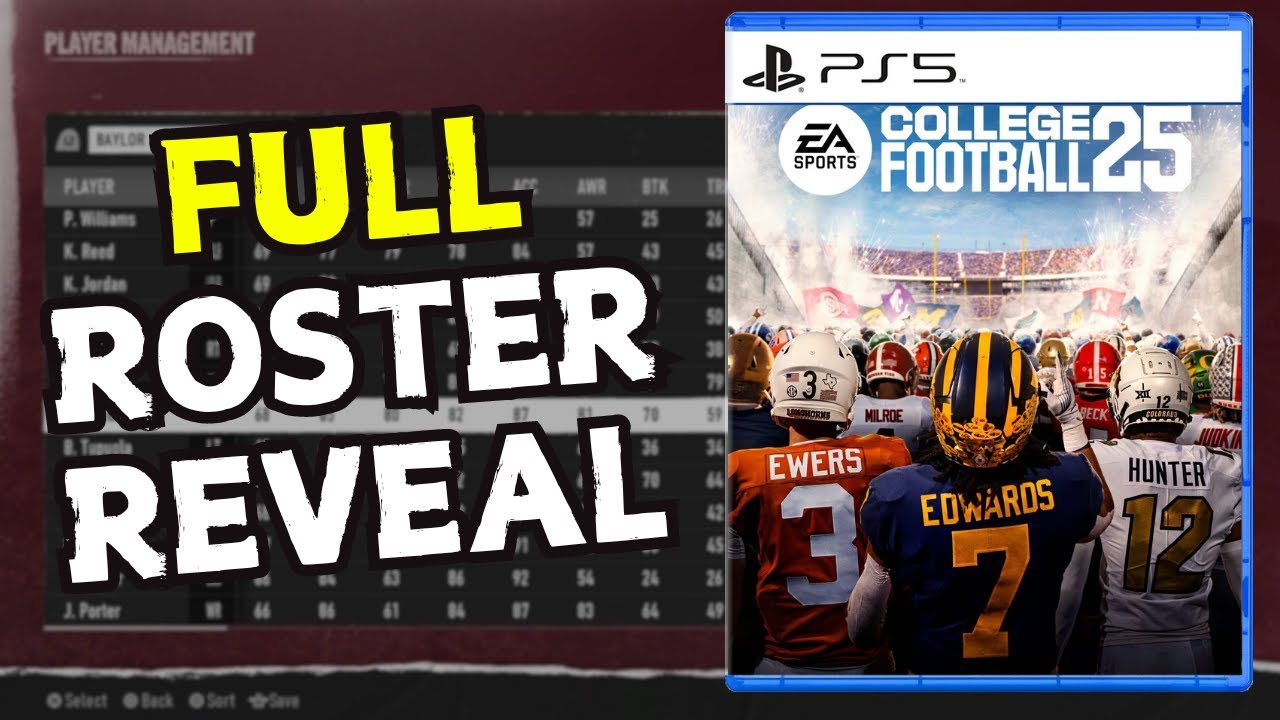 FULL Roster Reveal | EA College Football 25 - YouTube