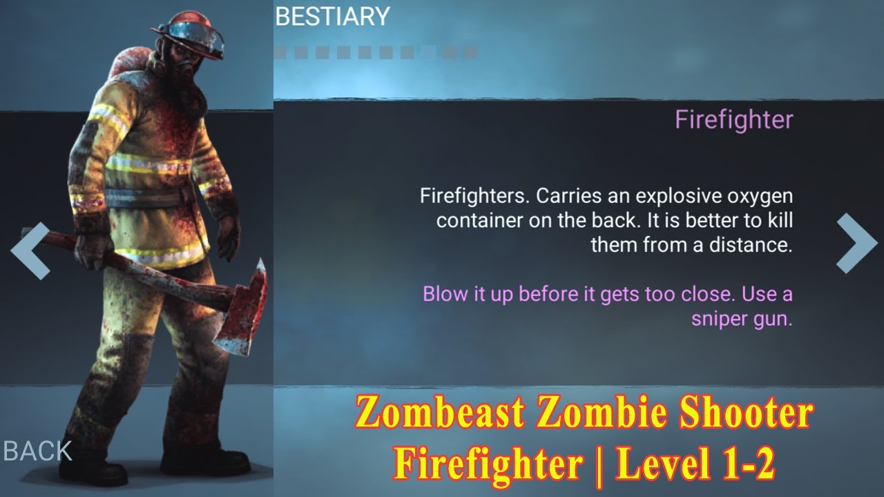 Zombeast Zombie Shooter Gameplay | Firefighter Zombies Level 2 - YouTube