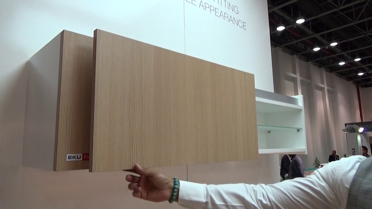 Double action cabinet shutter system by HAFELE - YouTube