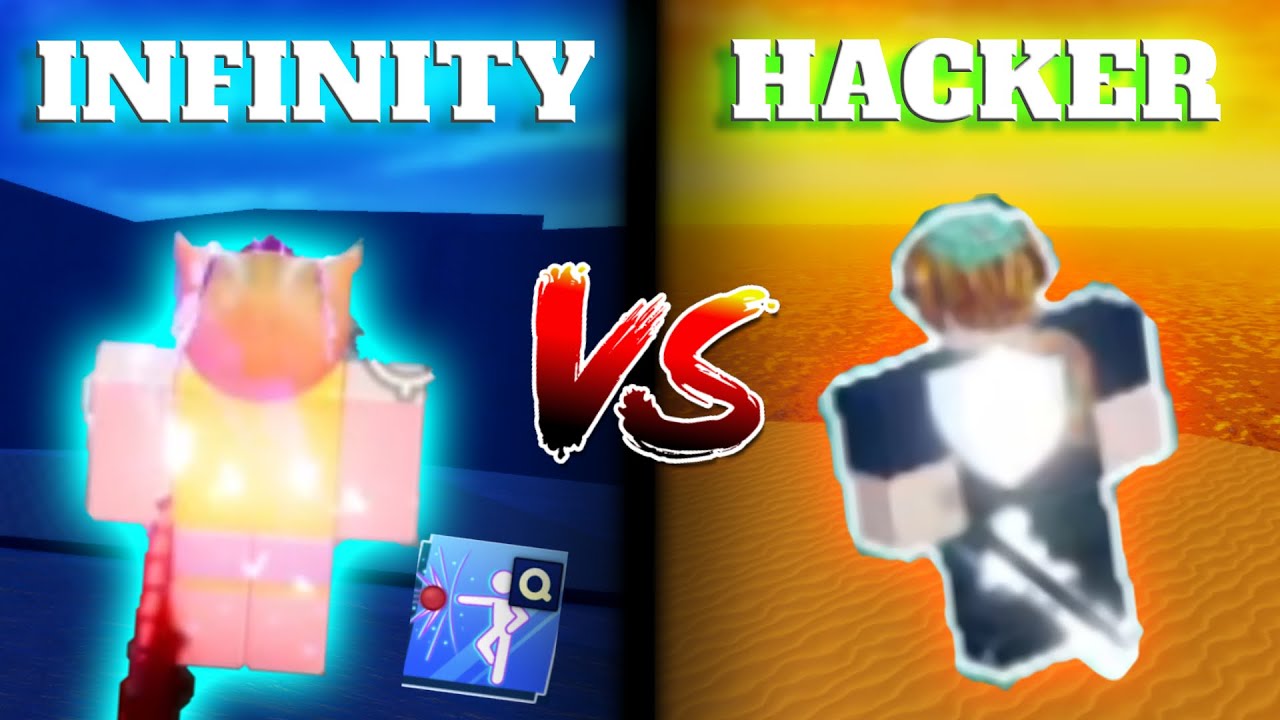 Infinity VS Hackers In Blade Ball... - YouTube