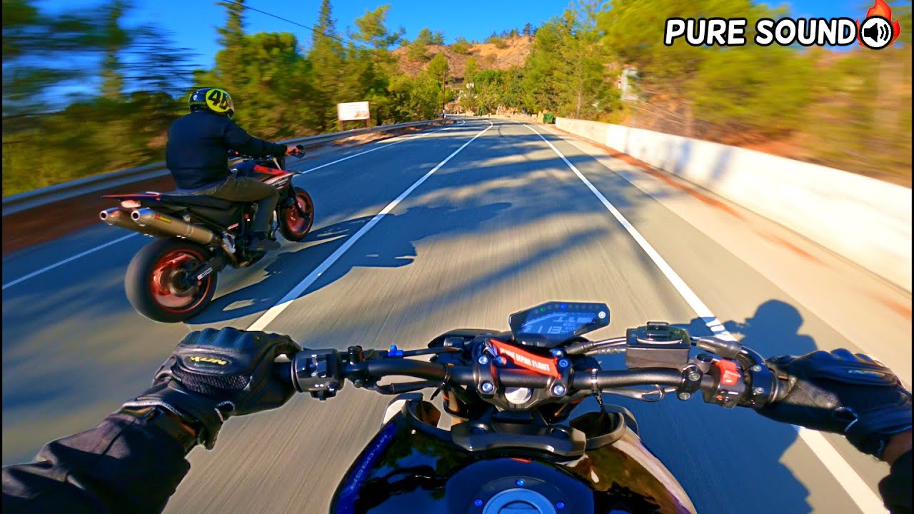 Yamaha MT 09 SP Rides with KTM 990 and XTX 🔥 | Pure Akrapovic Sound ...