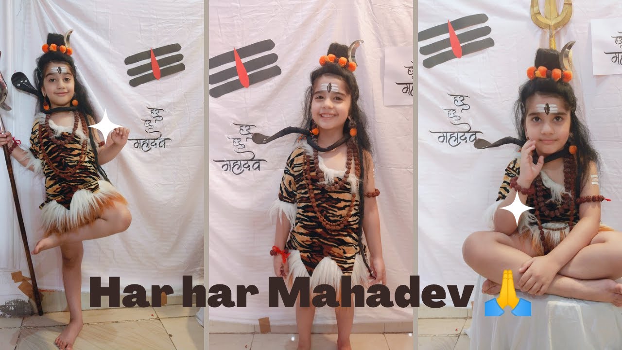 Lord Shiva Performance|| Har Har Mahadev|| First Prize Winning|| Fancy ...