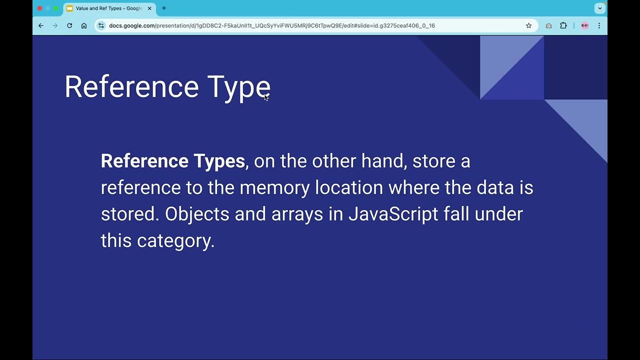 Value vs Reference Types in JavaScript | Mutation & Reassignment Explained - YouTube